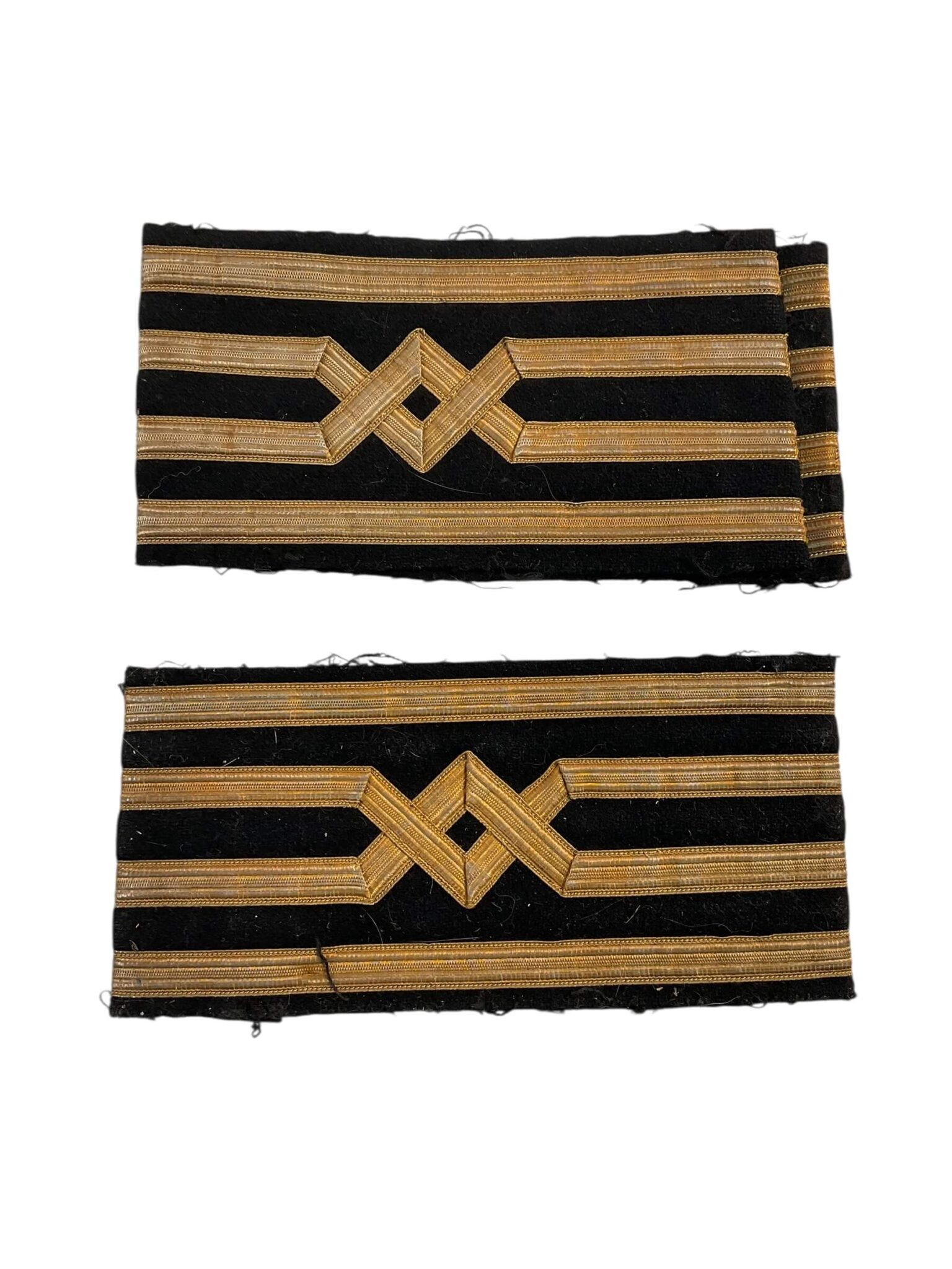 WW2 Canadian Merchant Navy Master Officers Cuff Rank Insignia Pair 4 ...