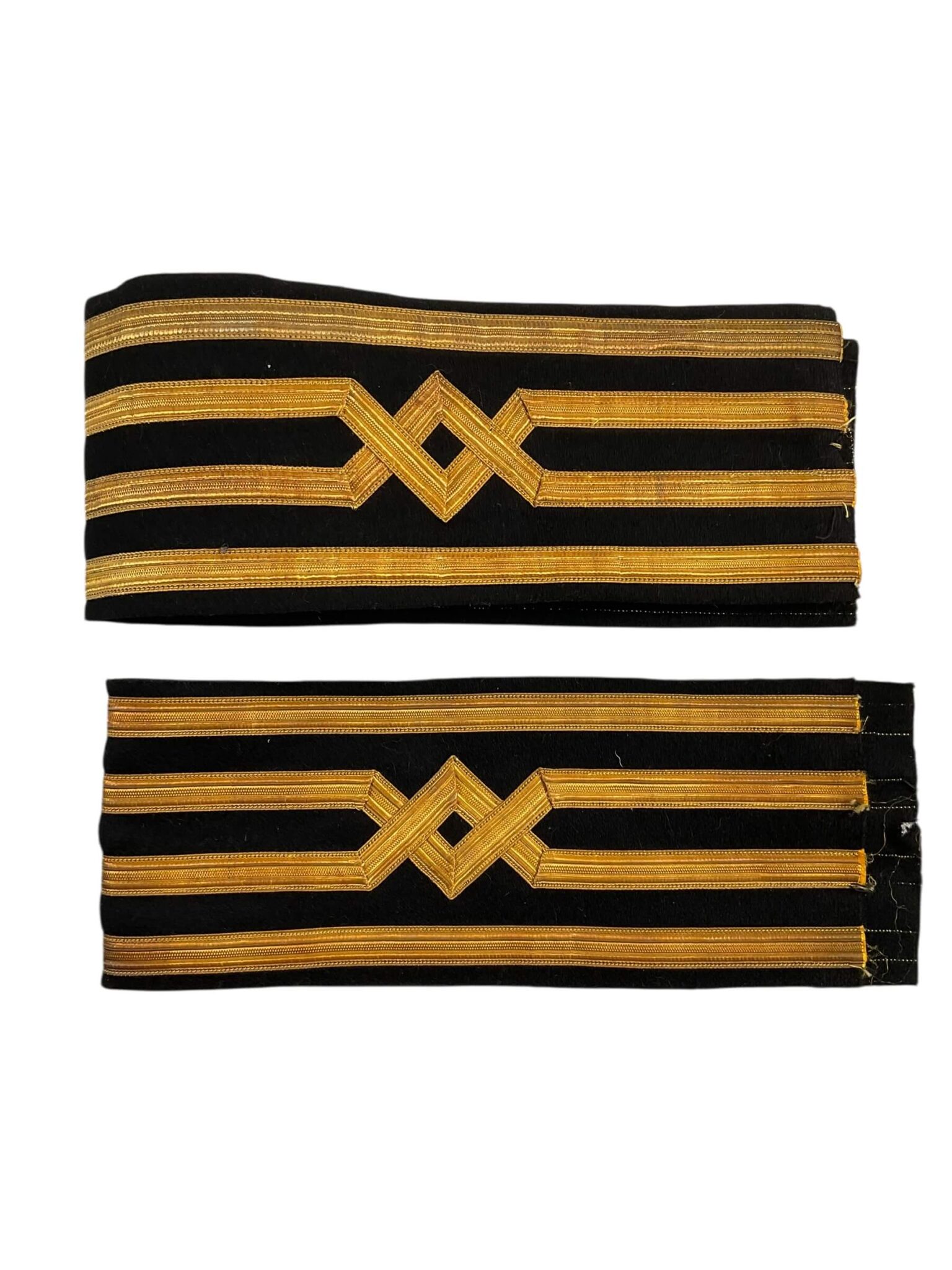 WW2 Canadian Merchant Navy Master Officers Cuff Rank Insignia Pair 3 ...
