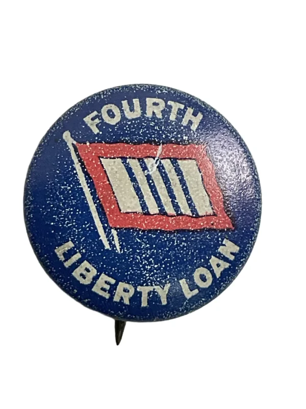 WW2 US 4th Liberty Loan Pin Homefront - Military Antiques Toronto
