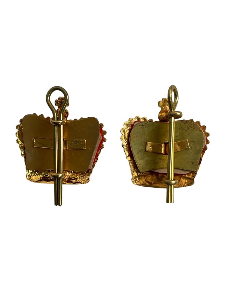 Canadian Army Officers Gilt Majors Crowns Rank Insignia Pair 1 ...