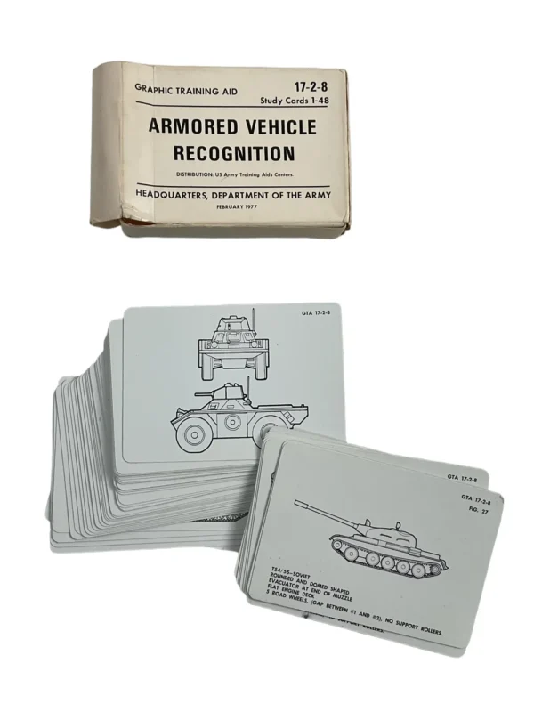 US Army Armored Vehicle Recognition Study Cards - Military Antiques Toronto