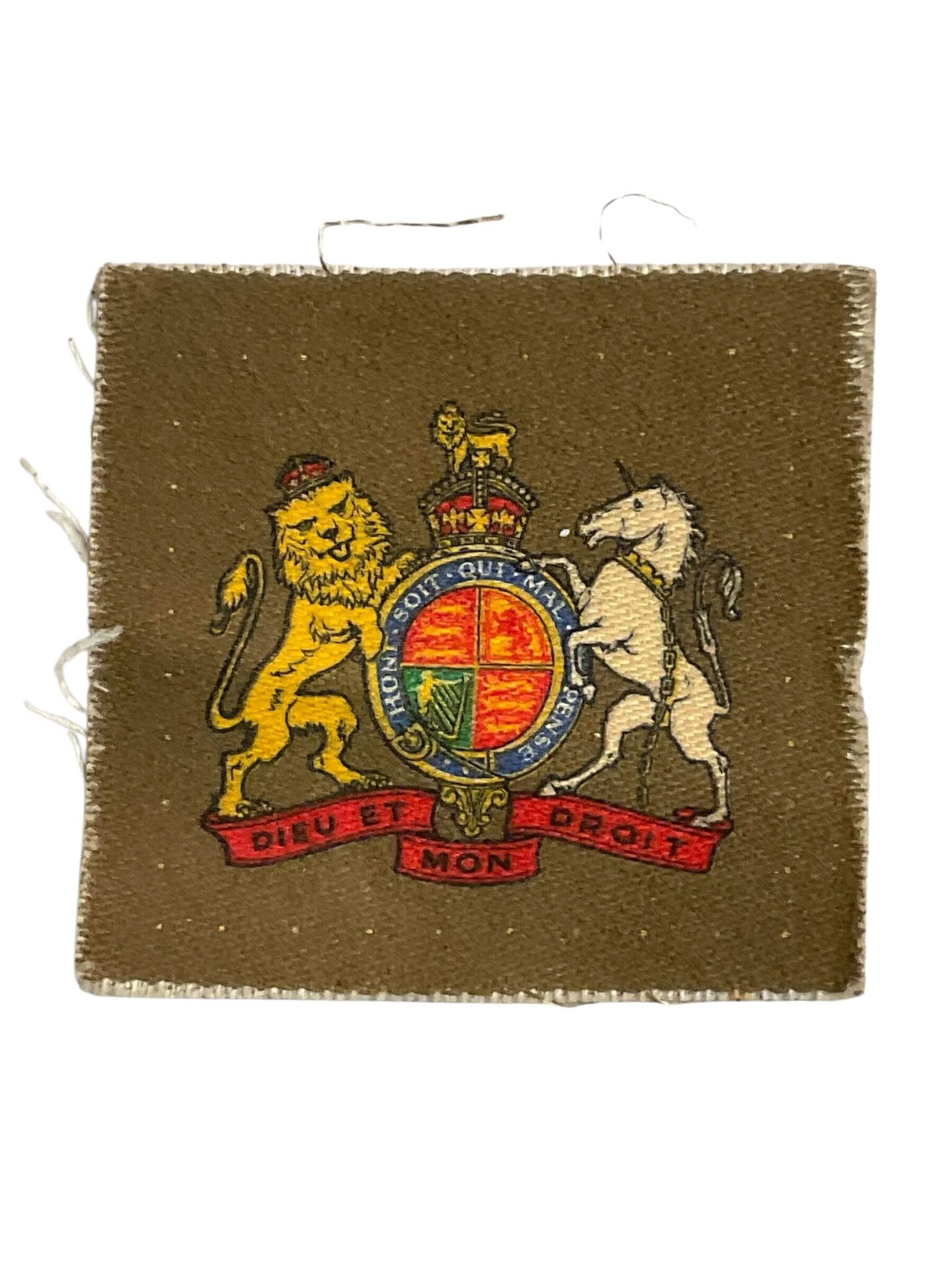 WW2 British Army Warrant Officer 1 Printed Insignia Patch Single ...