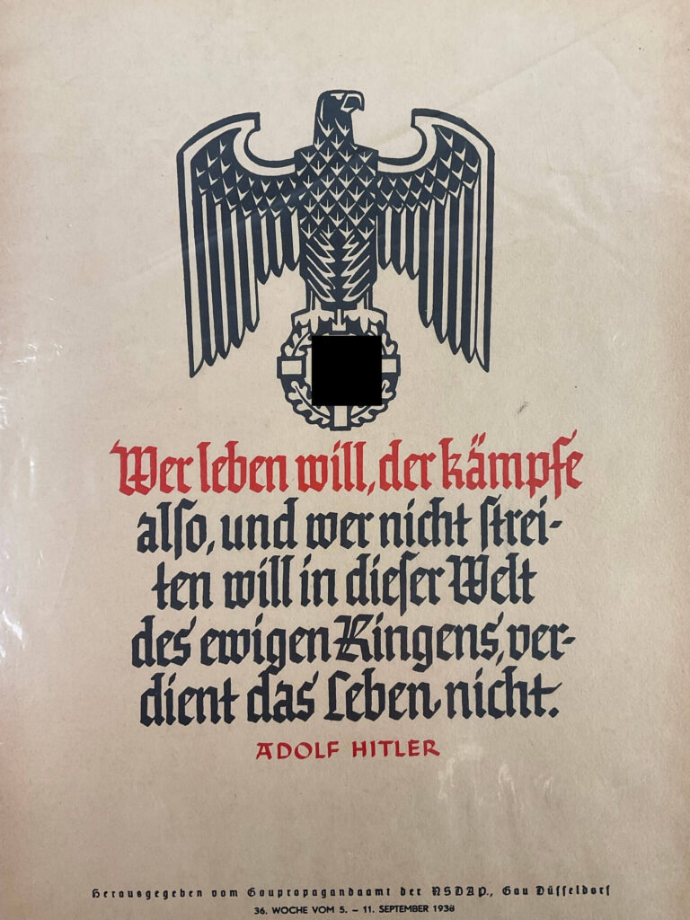 WW2 German NSDAP Quote Poster Print 13 1/2" X 9 1/2" (3) - Military ...