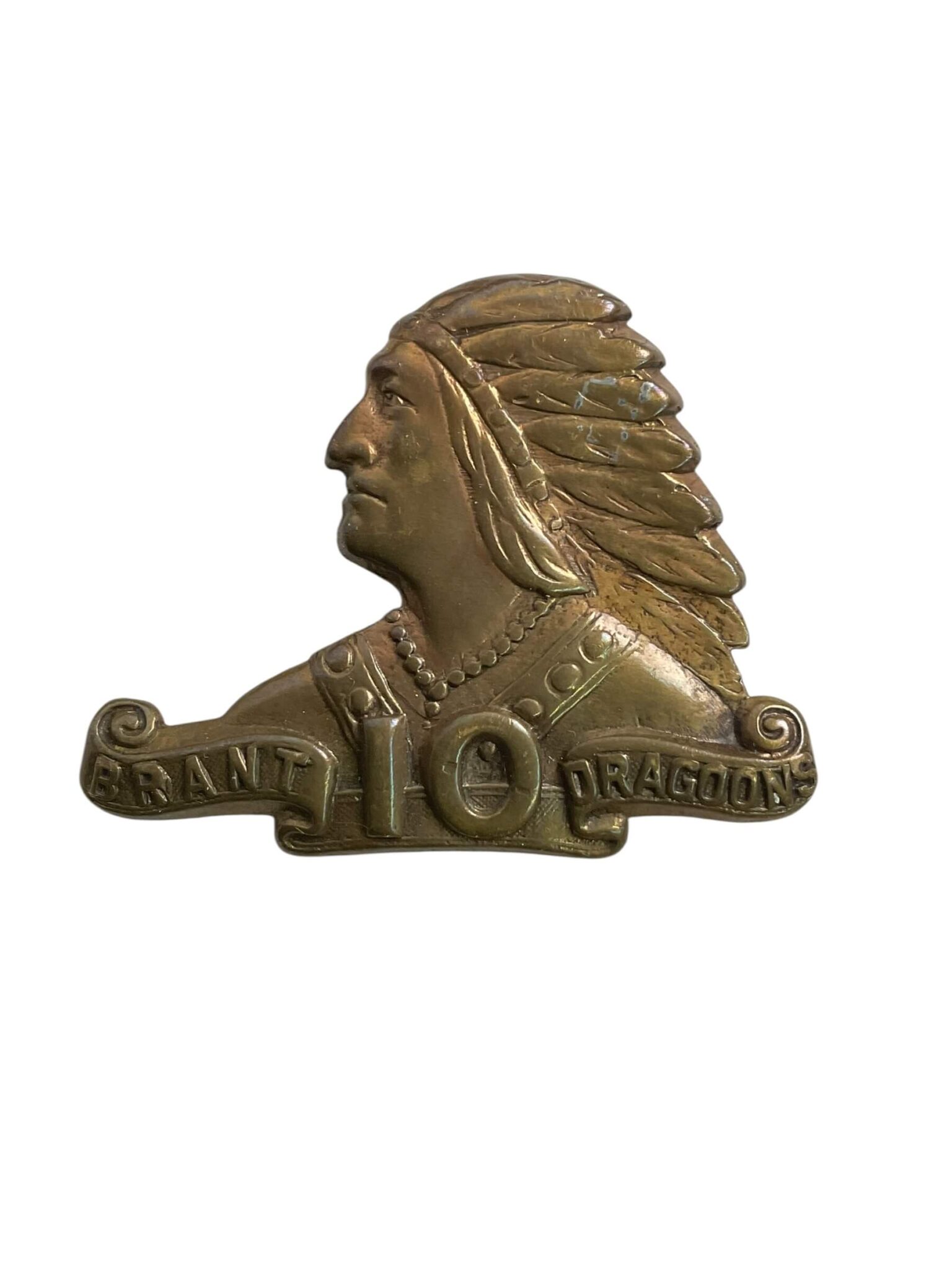 WW2 Canadian 10th Brant Dragoons Collar Insignia Single - Military ...