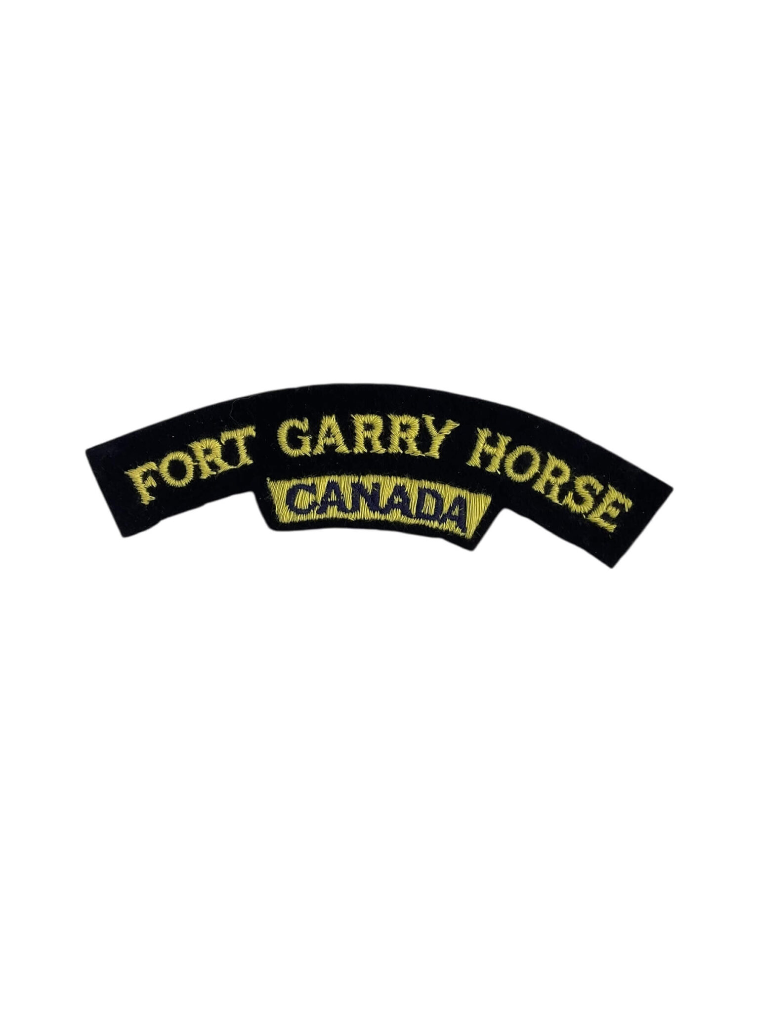 WW2 Canadian Fort Garry Horse British Made Starch Back Shoulder Title ...