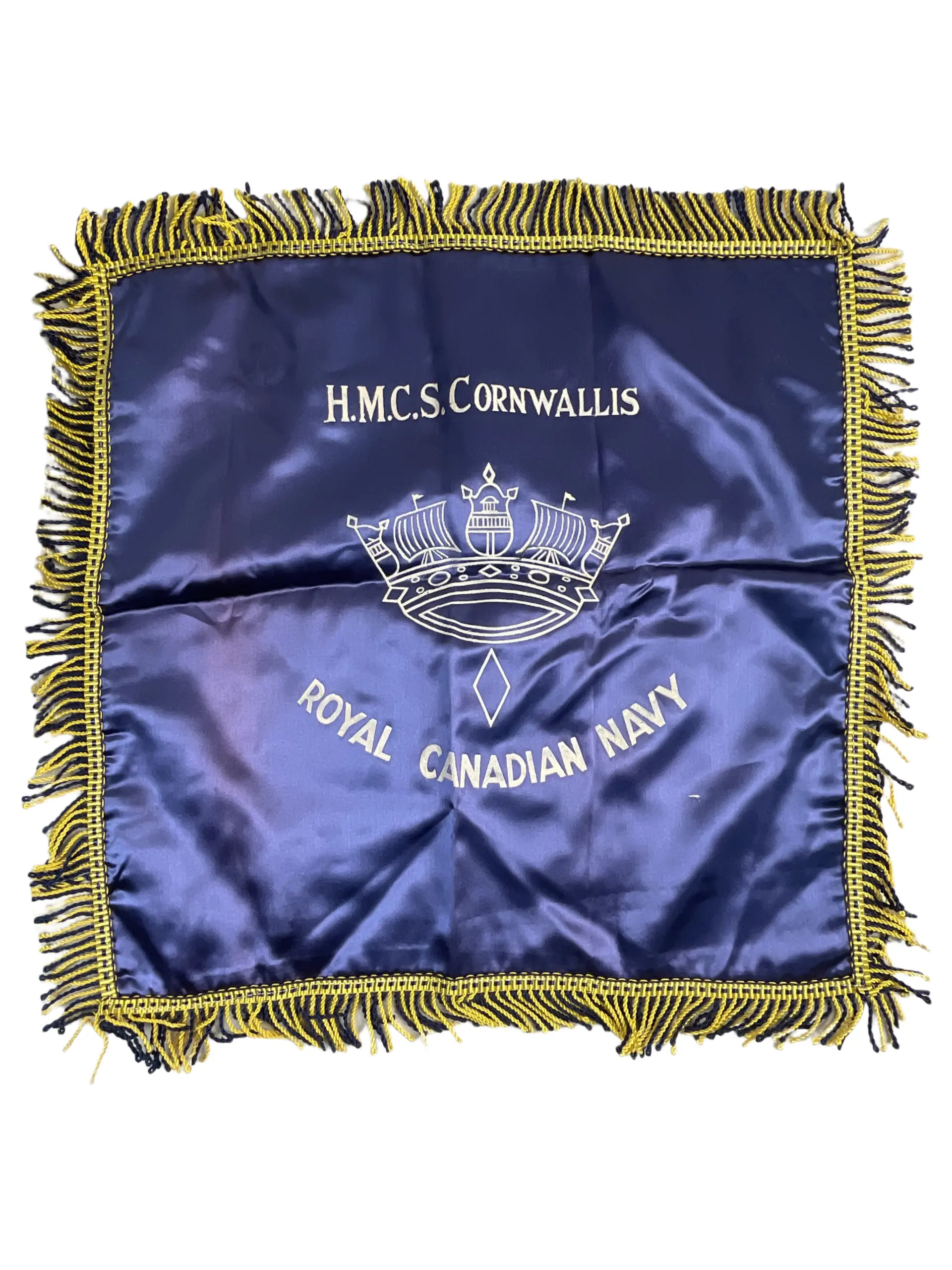 WW2 Canadian RCN Navy HMCS Cornwallis Homefront Sweetheart Pillowcase ...