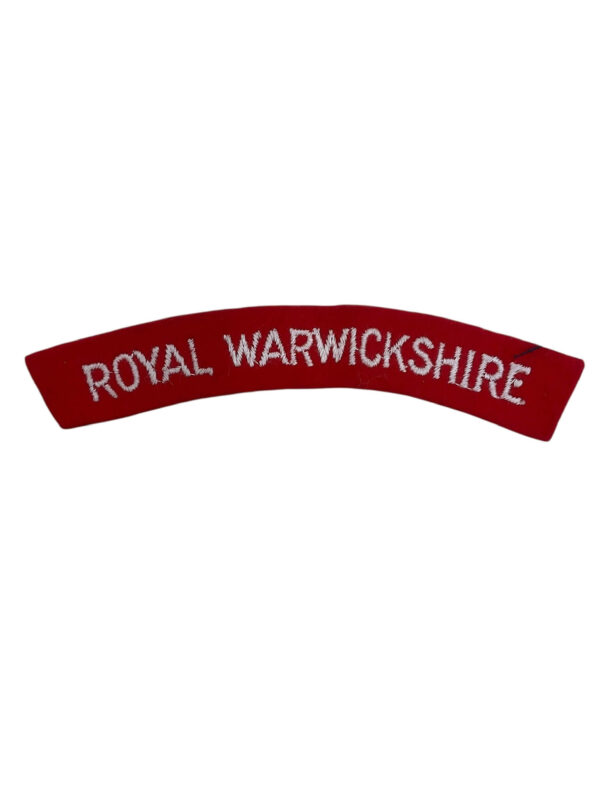 WW2 British Royal Warwickshire Shoulder Title Insignia Single ...