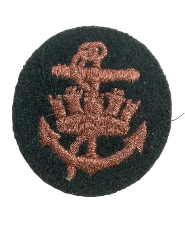 Canadian Forces RCN Navy Sea Service Bronze On Green Embroidered Patch ...