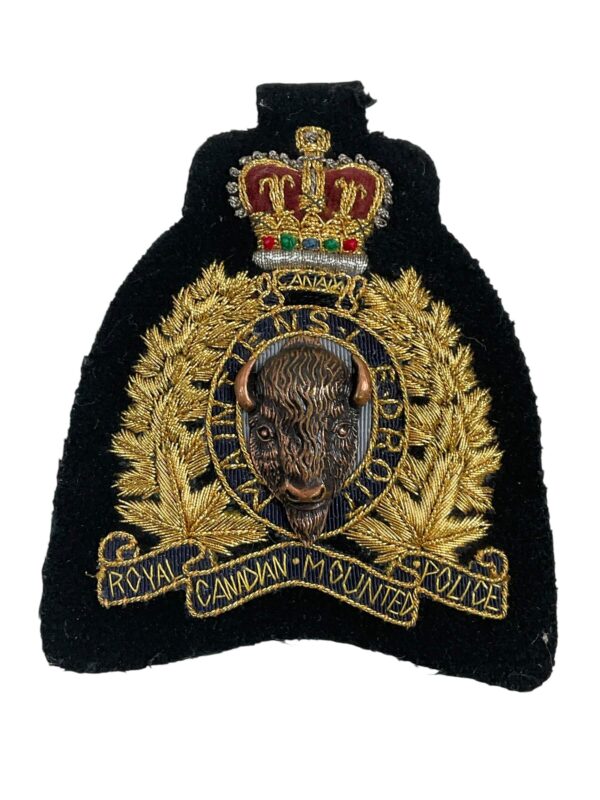Royal Canadian Mounted Police RCMP Bullion Wire Blazer Crest - Military ...