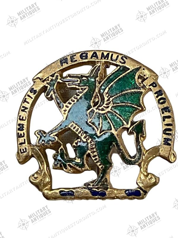 Us Army Dui Distinctive Uniform Insignia Chemical School Badge Pin French Made Military