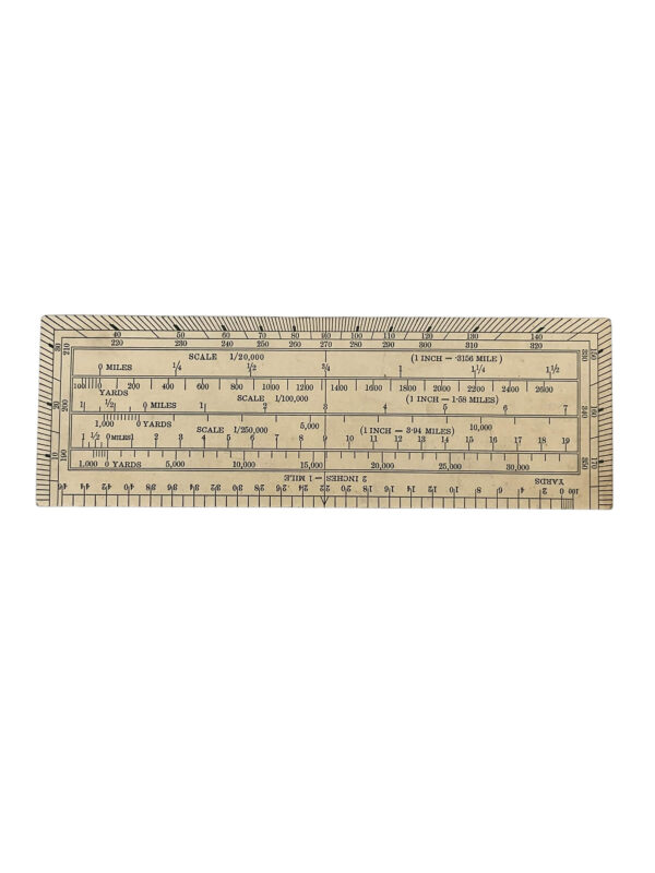 WW2 British Army Rectangular Protractor HMSO - Military Antiques Toronto